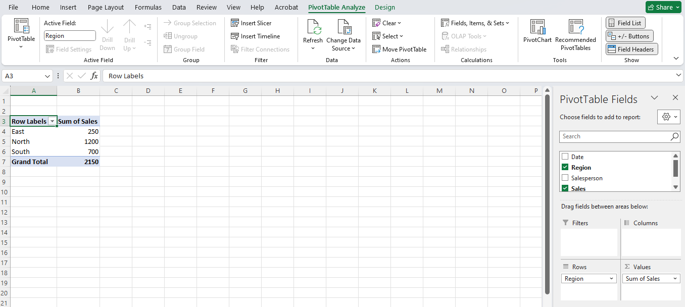 How to Perform Data Analysis Using Pivot Table